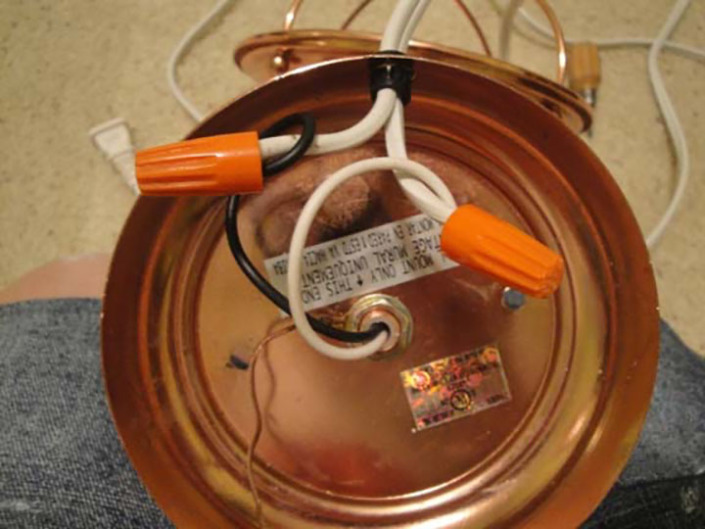 How to Convert a Hard-Wired Light to a Plug-In Lamp (and add a roll ...