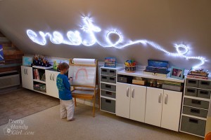 How to Create Rope Light Word Wall Art