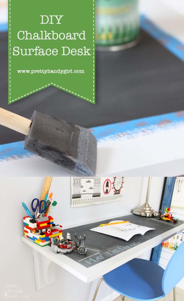 How to Make a Chalkboard Surface Desk - Pretty Handy Girl