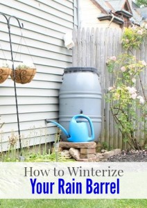 How to Winterize Your Rain Barrel - Pretty Handy Girl
