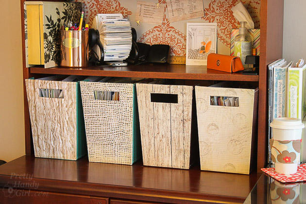 Magazine File Box Facelift - Pretty Handy Girl
