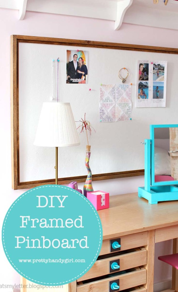 DIY Framed Pinboard - Pretty Handy Girl