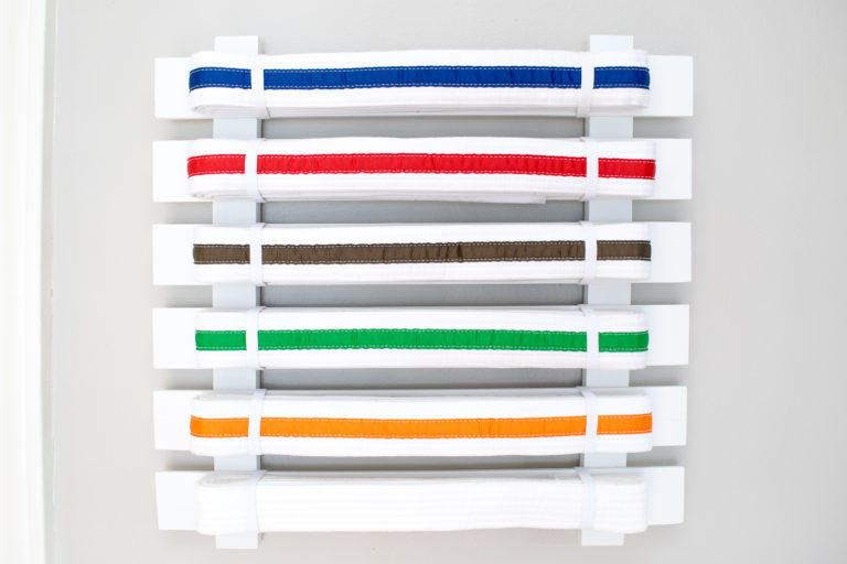 DIY Karate Belt Display - Pretty Handy Girl