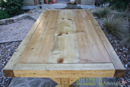 How to Build a Chunky X Farmhouse Table - Pretty Handy Girl