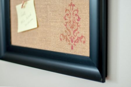 DIY Burlap Bulletin Board - Pretty Handy Girl