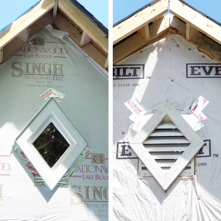 How to Build Decorative Gable Attic Vents - Pretty Handy Girl