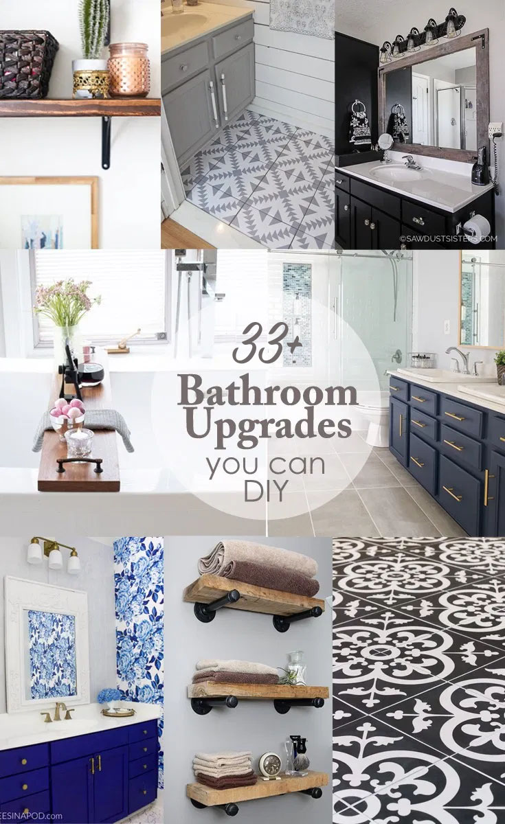 33 Bathroom Upgrades You Can DIY - Pretty Handy Girl