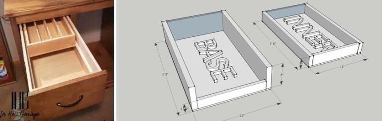 DIY Drawer in a Drawer - Pretty Handy Girl