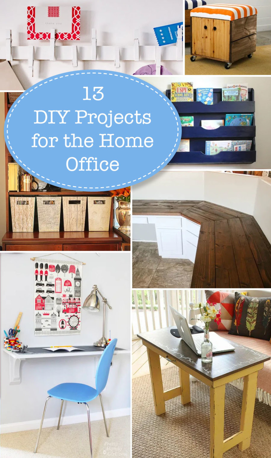 DIY Ideas for Setting Up A Home Office - Pretty Handy Girl