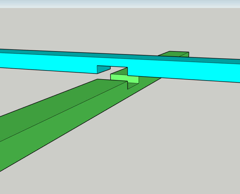 How to Make a Half-Lap Joint with a Miter Saw - Pretty Handy Girl