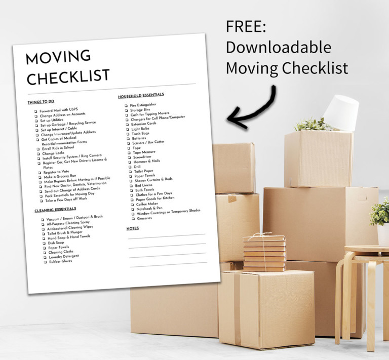 Free Printable Moving Checklist Plus Essential Tips - Pretty Handy Girl