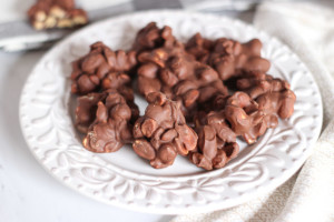 Slow Cooker Chocolate Covered Peanuts - Pretty Handy Girl