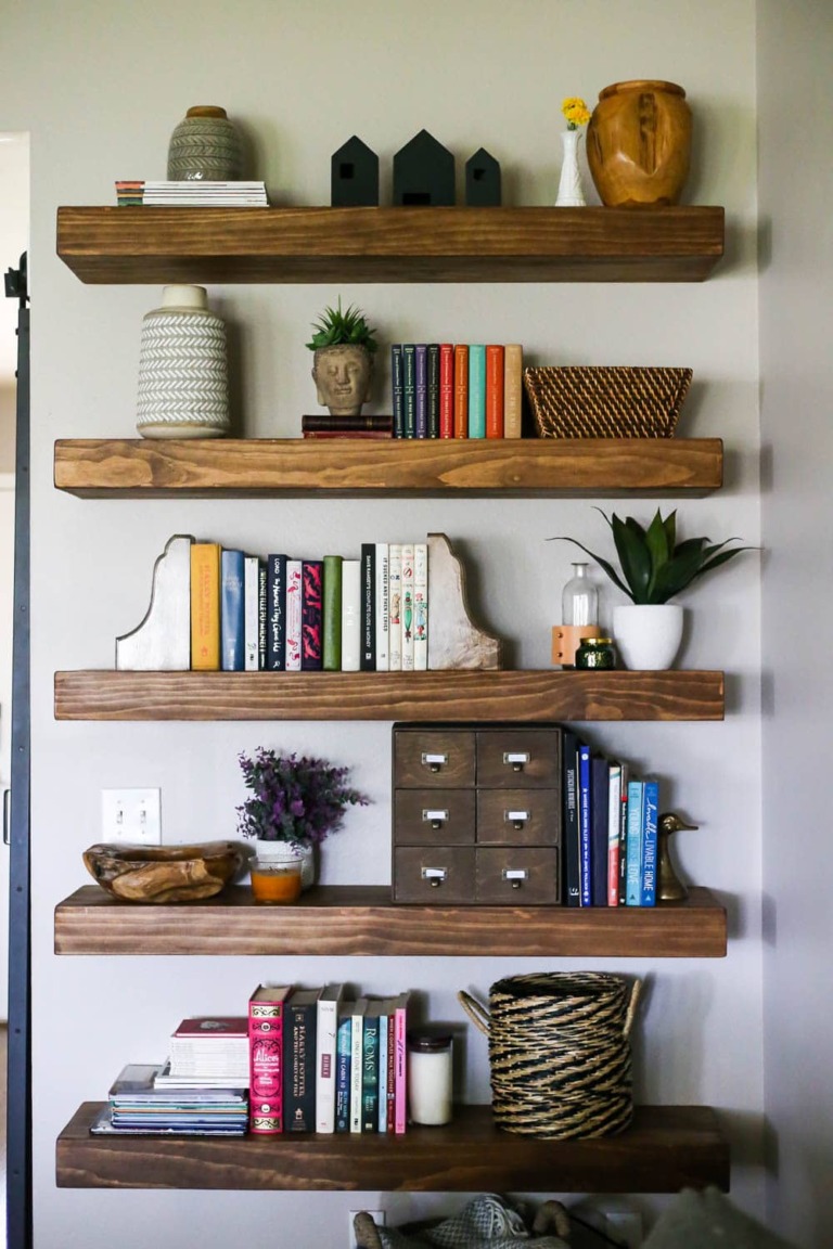 25 DIY Floating Shelves With Step-by-Step Tutorials